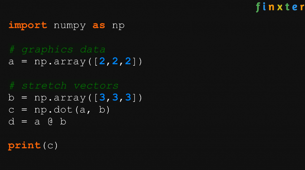 puzzle_x423_numpy_dot_matrix_1D – Be on the Right Side of Change
