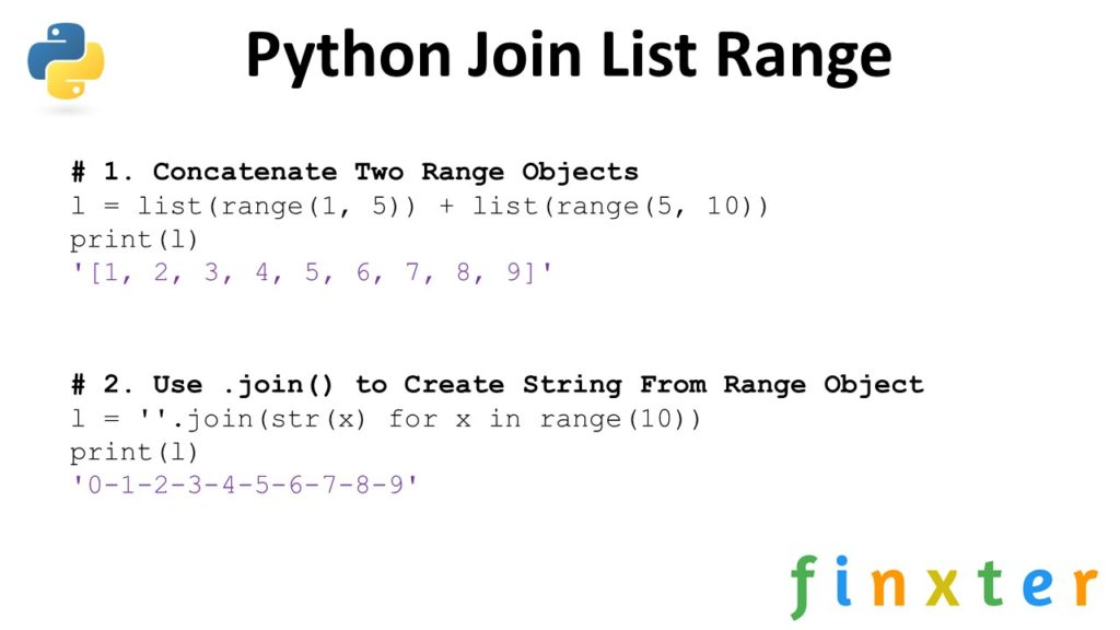 Python Join List Range A Helpful Guide Be On The Right Side Of Change