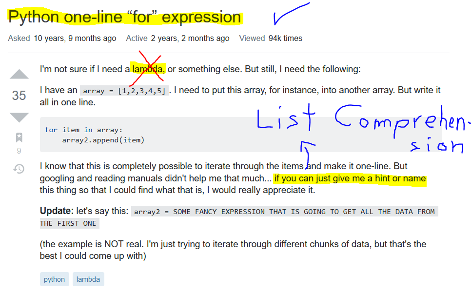 One Line Python Efficient For Loop With If Statement