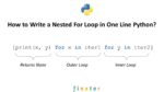 How to Write a Nested For Loop in One Line Python? – Be on the Right ...