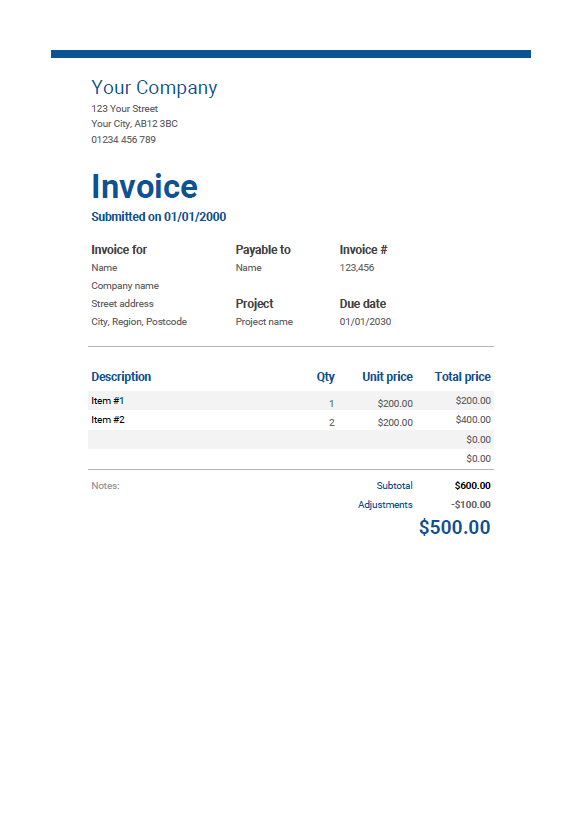 Hourly Freelancer Invoice Template 232561 Freelance Hourly Invoice 