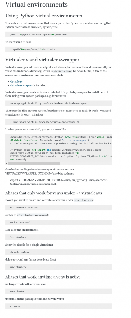 Python Virtual Environment “venv” Cheat Sheet – Be on the Right Side of ...