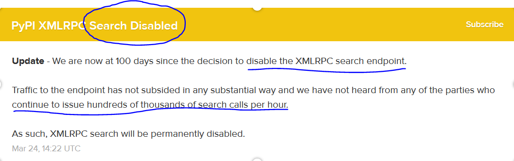 Why Does “pip search” Lead to an ERROR: XMLRPC request failed? – Be on the Right Side of Change