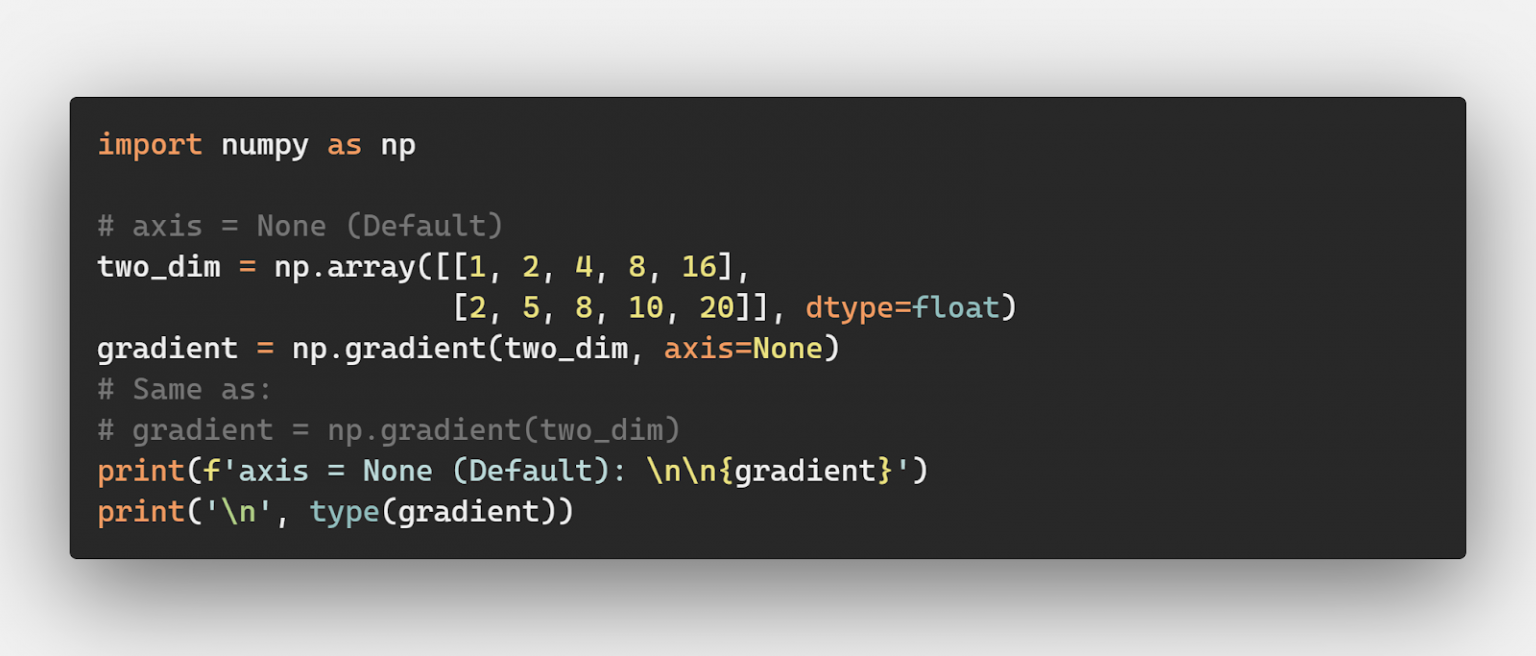 np.gradient() — A Simple Illustrated Guide – Be on the Right Side of Change