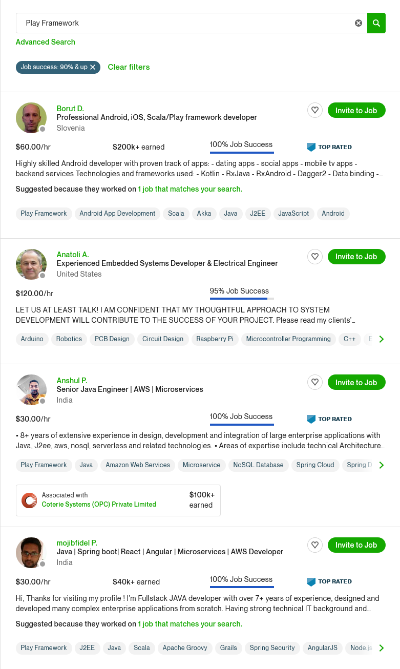 Play Framework Developer - Income and Opportunity - Be on the Right ...