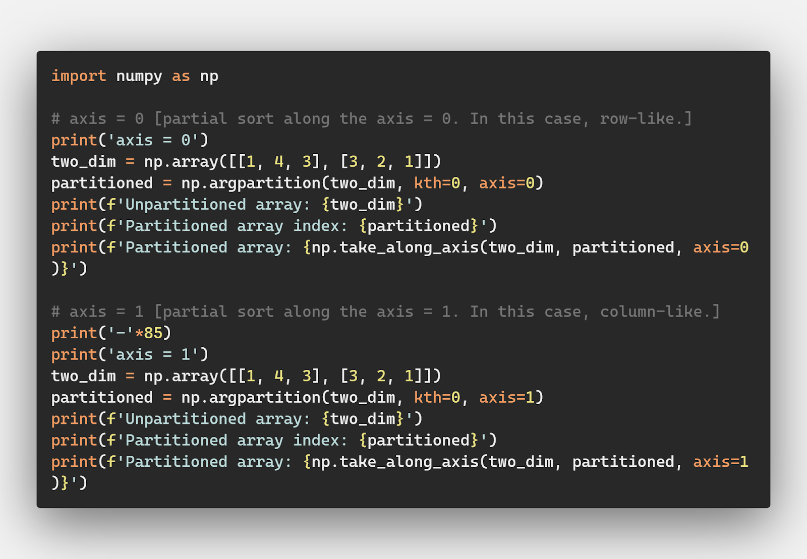 np.argpartition() - A Simple Illustrated Guide - Be on the Right Side of Change