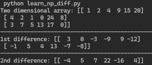 np.diff() - A Simple Illustrated Guide - Be on the Right Side of Change