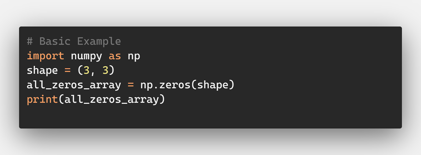 np.zeros() — A Simple Illustrated Guide – Be on the Right Side of Change