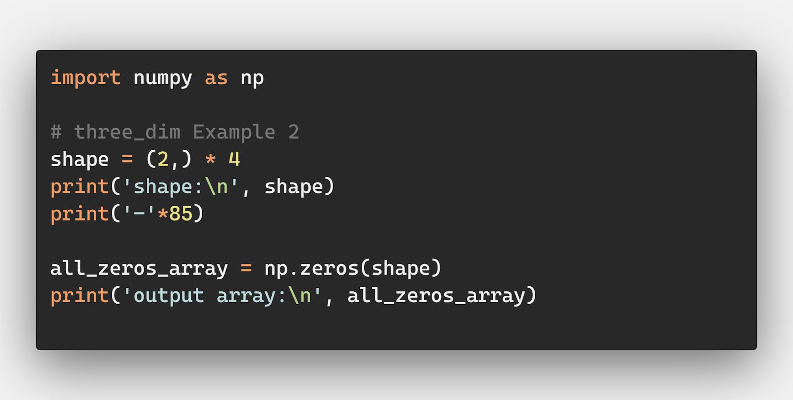 np.zeros() — A Simple Illustrated Guide – Be on the Right Side of Change