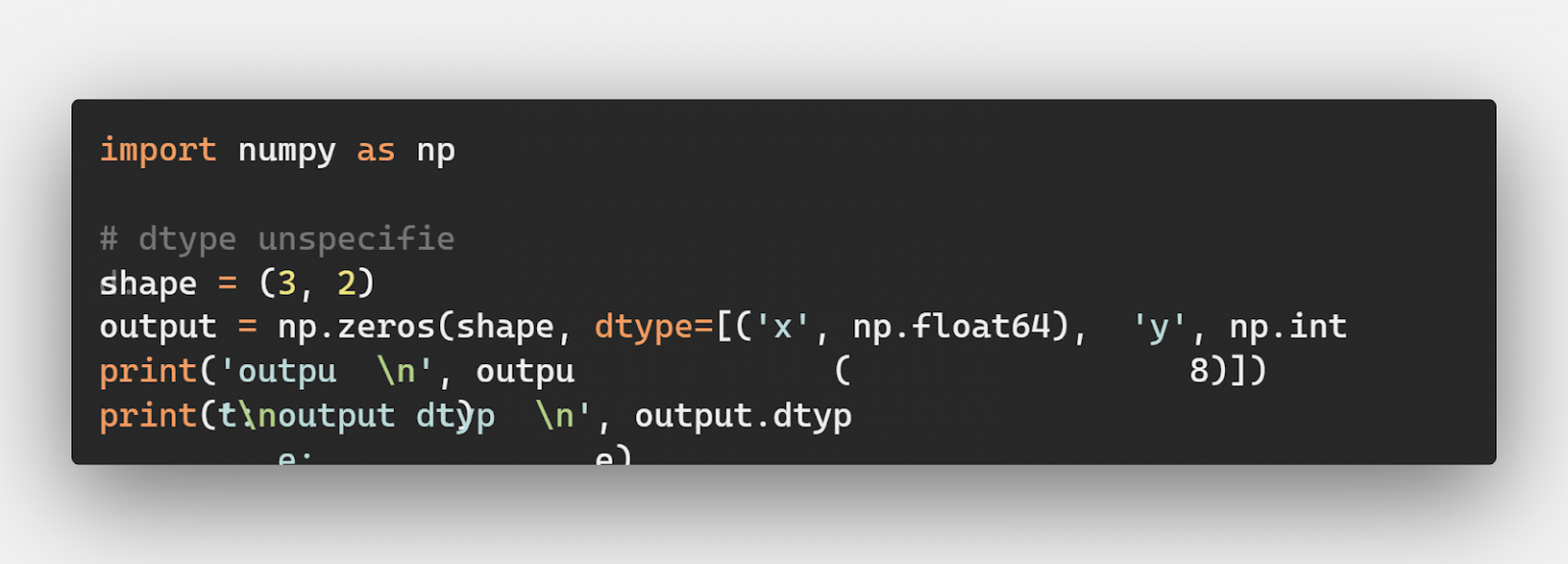 np.zeros() — A Simple Illustrated Guide – Be on the Right Side of Change