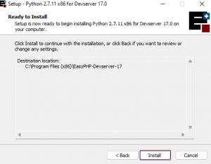 Install Python Application Component in EasyPHP – Be on the Right Side of Change