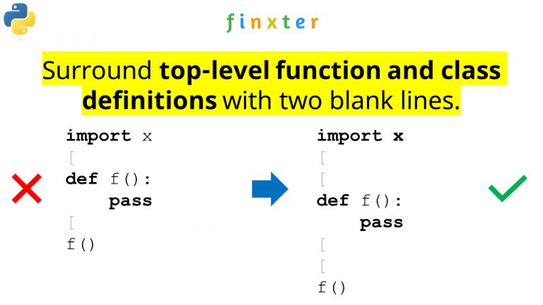 PEP 8 When To Add Two Blank Lines In Python Be On The Right Side 