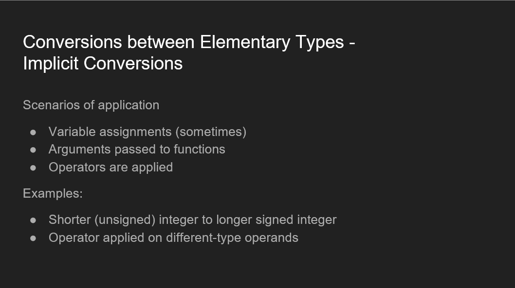 Solidity Conversions of Elementary Types – Be on the Right Side of Change