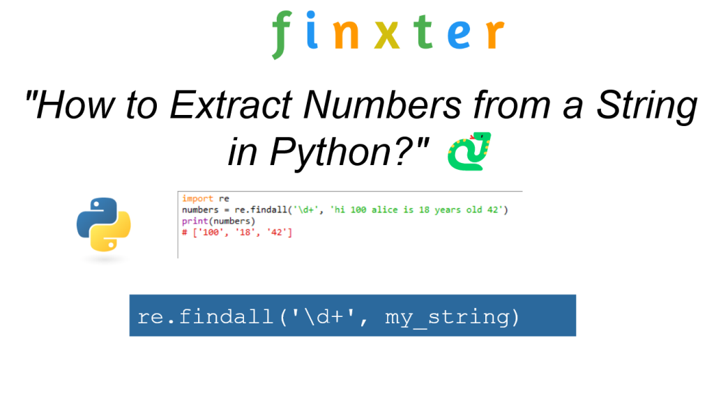 How To Extract Numbers From A String In Python Be On The Right Side 