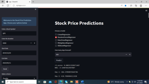 Python Streamlit – I Made This Stock Price Prediction App – Be on the ...