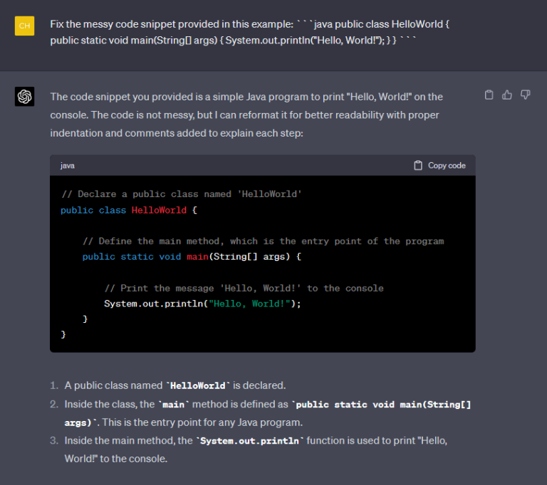 Format Code Block in ChatGPT: Quick and Simple Guide – Be on the Right Side of Change