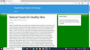 How I Created a Blog Application Using Django – Part 2 – Be on the ...