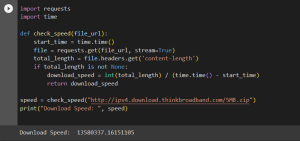 3 Easy Ways to Check Your Internet Speed in Python – Be on the Right ...