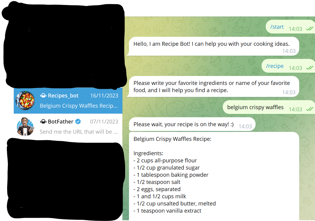 How I Created a Recipe Bot with Telegram and Python – Be on the Right ...